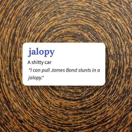 Urban Dictionary: jalopy