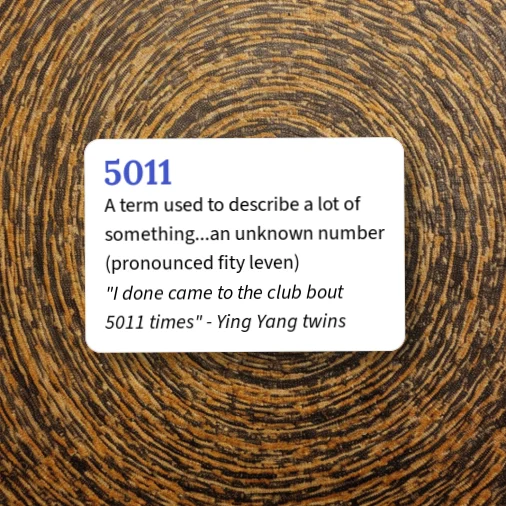 Urban Dictionary: 5011