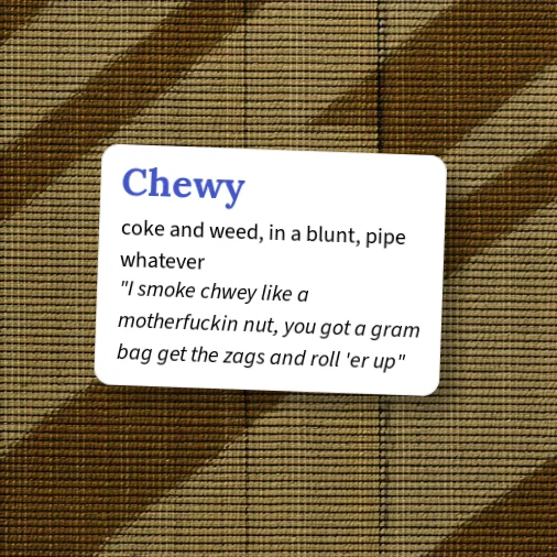 Urban Dictionary: chewy
