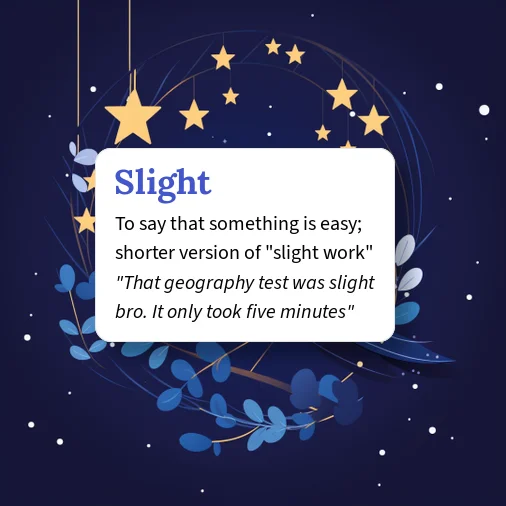 Urban Dictionary: Slight