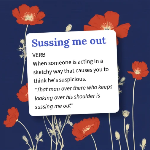 Urban Dictionary: sussing out