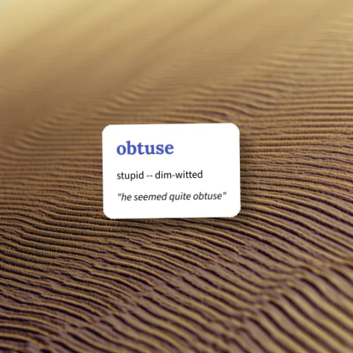 Urban Dictionary: obtuse