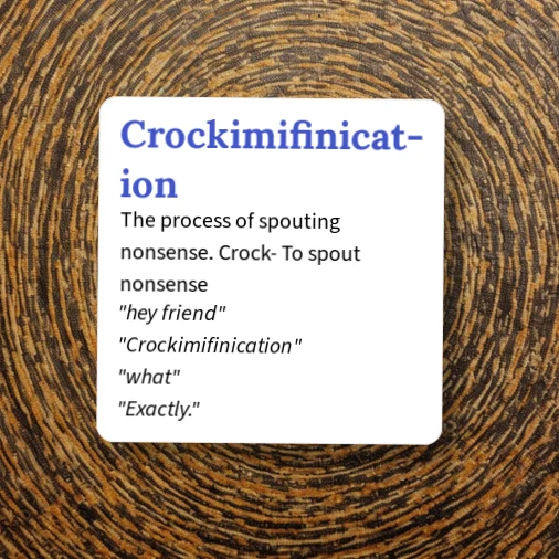 Urban Dictionary: Crockimifinication