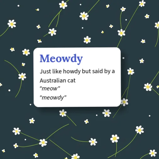 Urban Dictionary: Meowdy