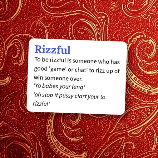 Urban Dictionary: Rizzful