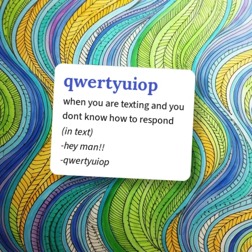 Urban Dictionary: qwertyuiop@&?