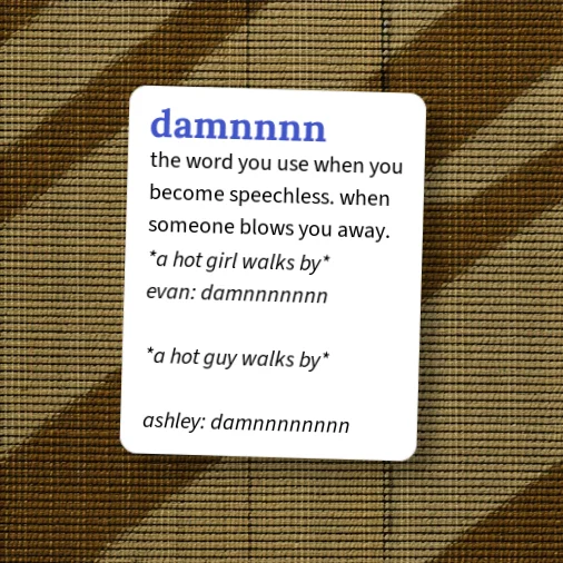 Urban Dictionary: damnnnn