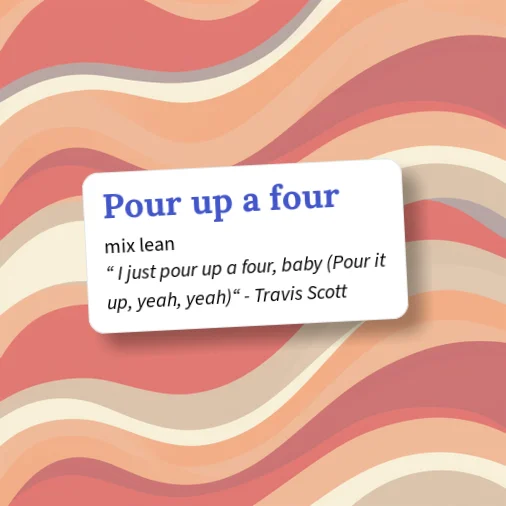 Urban Dictionary: Pour up a four