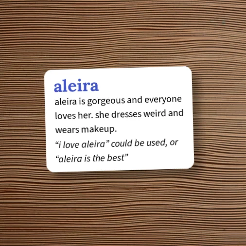 Urban Dictionary: aleira