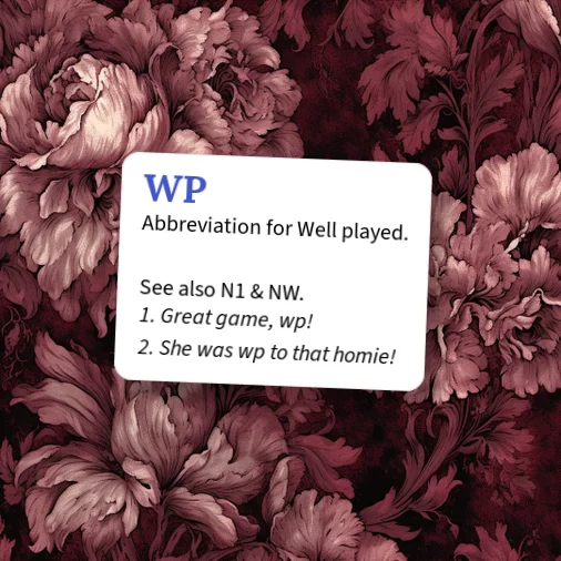 Urban Dictionary: WP