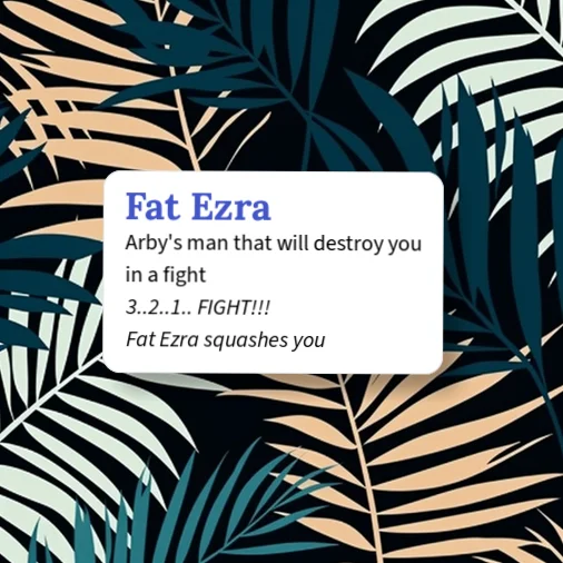 Urban Dictionary: Fat Ezra