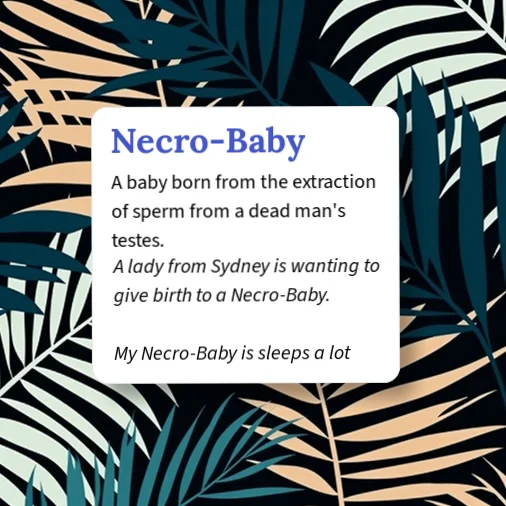 Urban Dictionary: Necro-Baby
