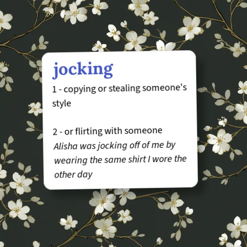 Urban Dictionary: jocking