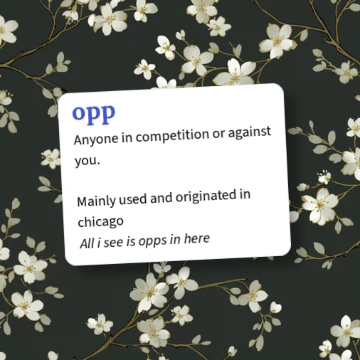 Urban Dictionary: opp