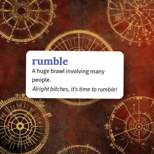 Urban Dictionary: rumble