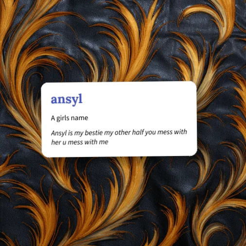Urban Dictionary: ansyle