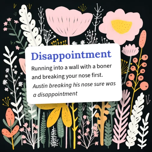 Urban Dictionary: Disappointment