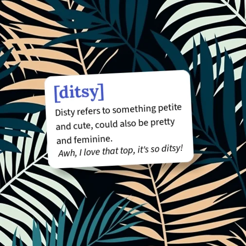 Urban Dictionary: [ditsy]