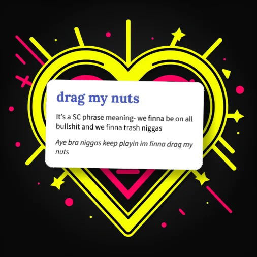 Urban Dictionary: drag on this nuts