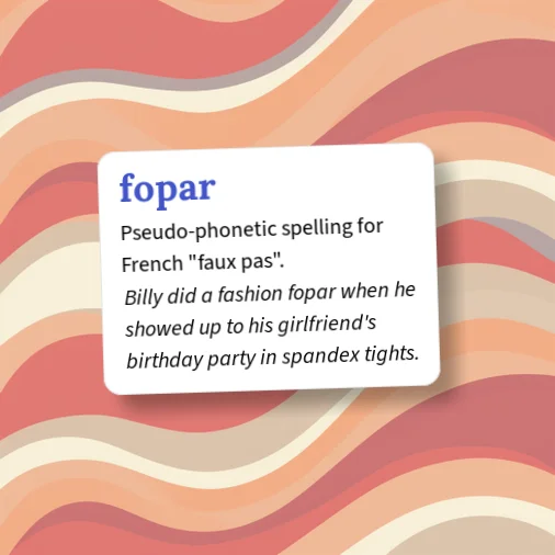 Urban Dictionary: fopar