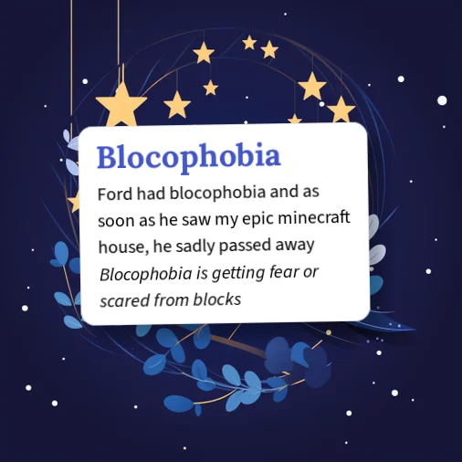 Urban Dictionary: Blocophobia