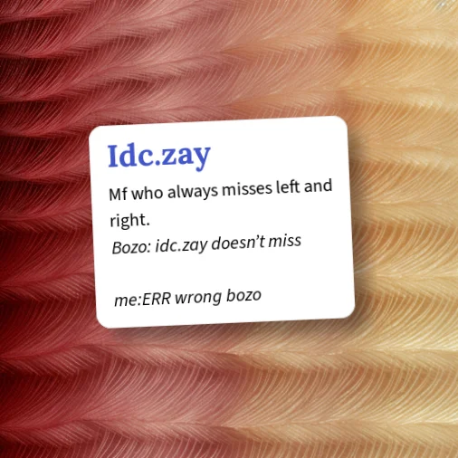 Urban Dictionary: Idc.zay