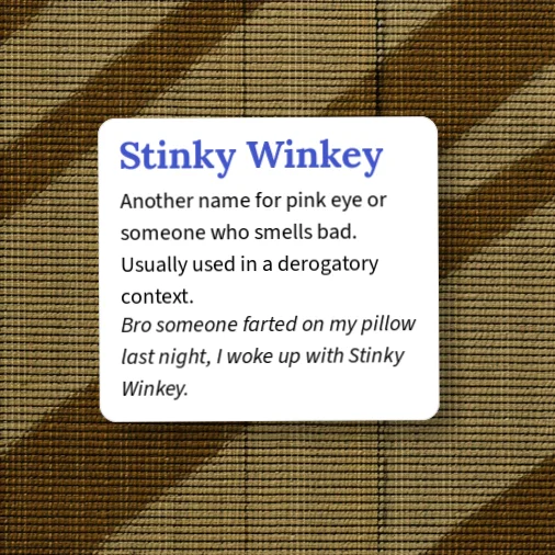 Urban Dictionary: Stinky Winkey