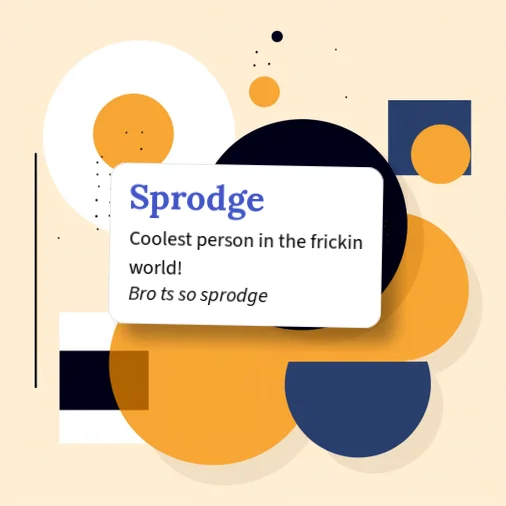 Urban Dictionary: Sprodge