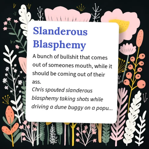 Urban Dictionary: blasphemyy
