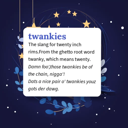 Urban Dictionary: twankies