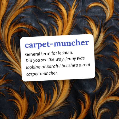 Urban Dictionary: carpet-muncher