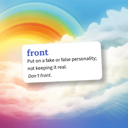 Urban Dictionary: front