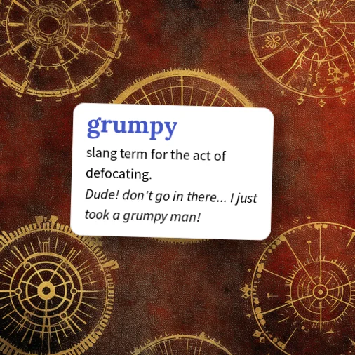 Urban Dictionary: grumpy