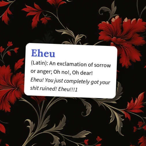 Urban Dictionary: Eheu