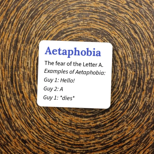Urban Dictionary: Aetaphobia