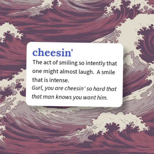Urban Dictionary: cheesin'