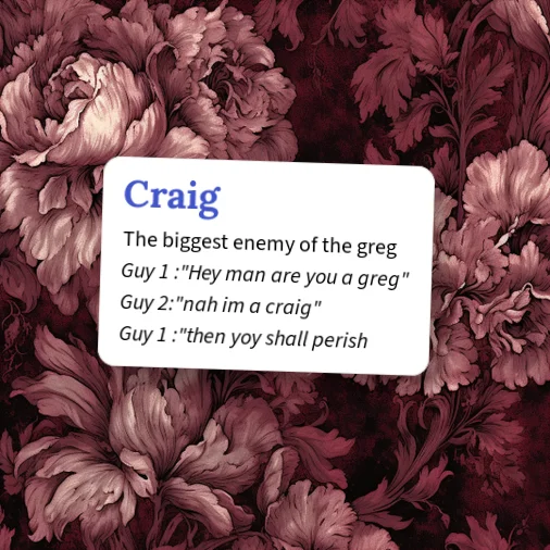Urban Dictionary: Craig