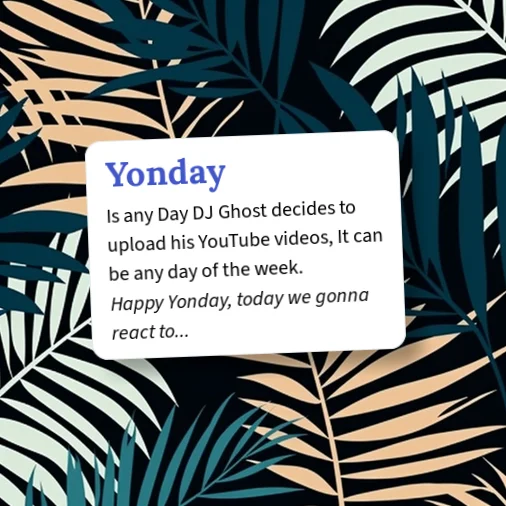Urban Dictionary: Yonday