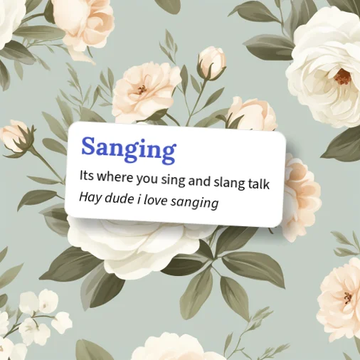 Urban Dictionary: Sanging