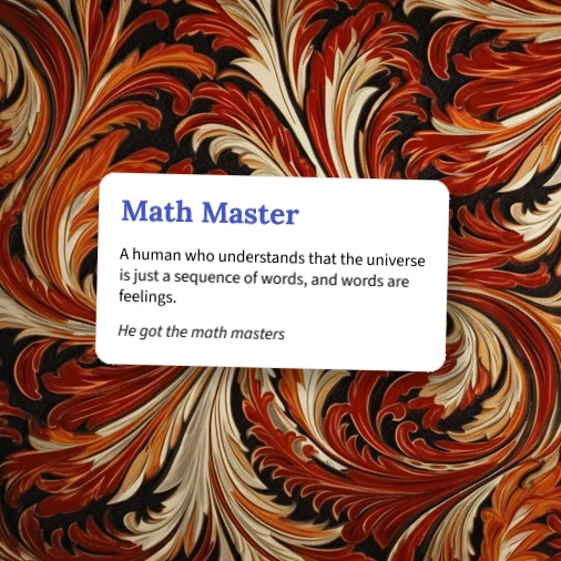 Urban Dictionary: Math Master