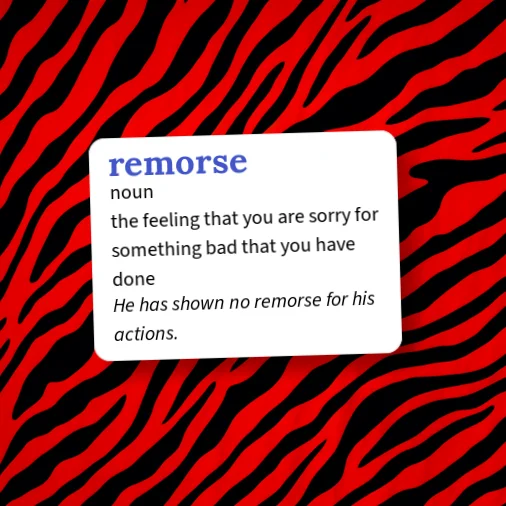 Urban Dictionary: remorse