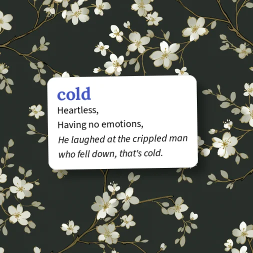 Urban Dictionary: cold