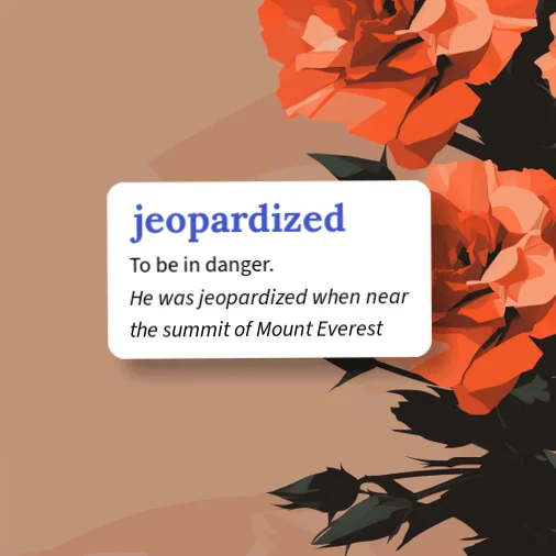 Urban Dictionary: jeopardized