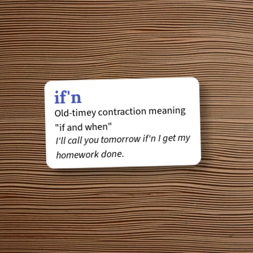 Urban Dictionary: if'n