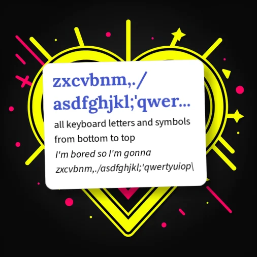 Urban Dictionary: zxcvbnm,./asdfghjkl