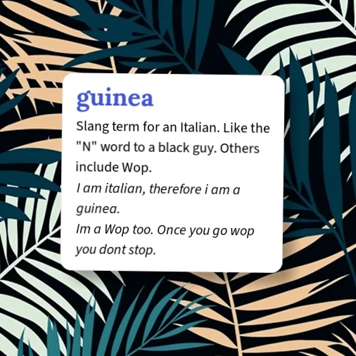 Urban Dictionary: guinea