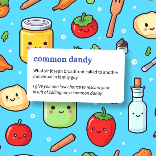 Urban Dictionary: common dandy