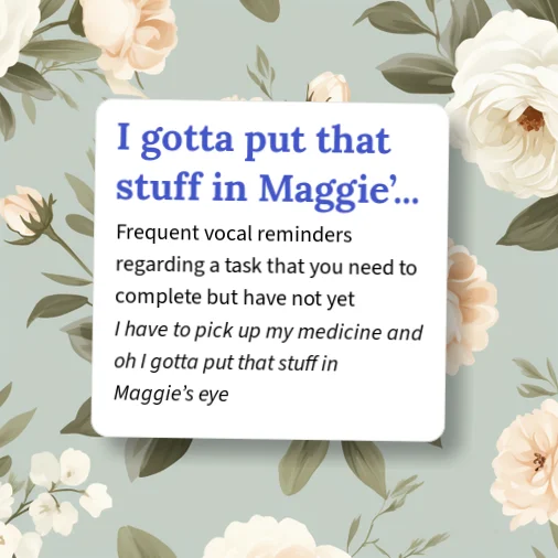 Urban Dictionary: I gotta put that stuff in Maggie’s eye