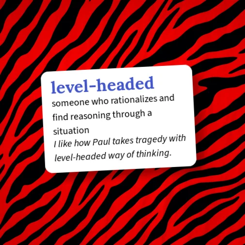 Urban Dictionary: level-headed