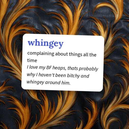 Urban Dictionary: whingey